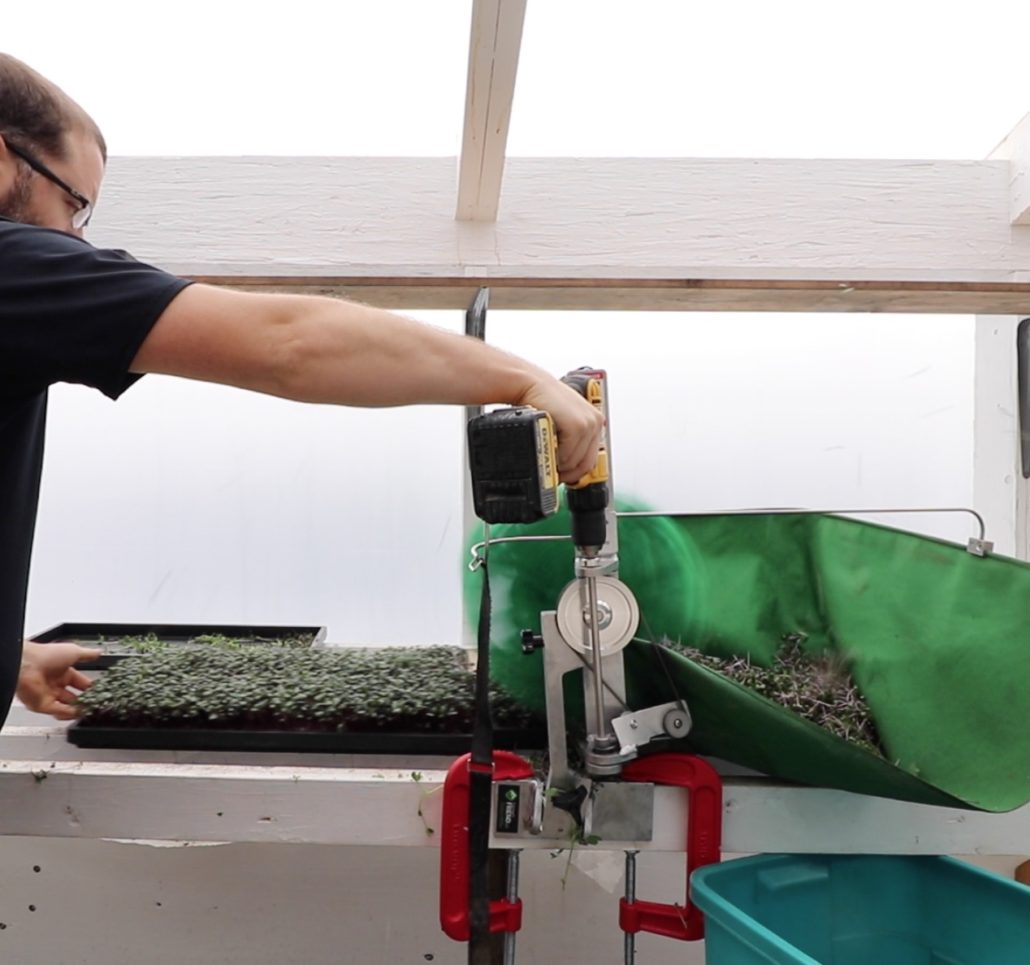 The Quick Stand (microgreens harvester) | The Urban Farmer